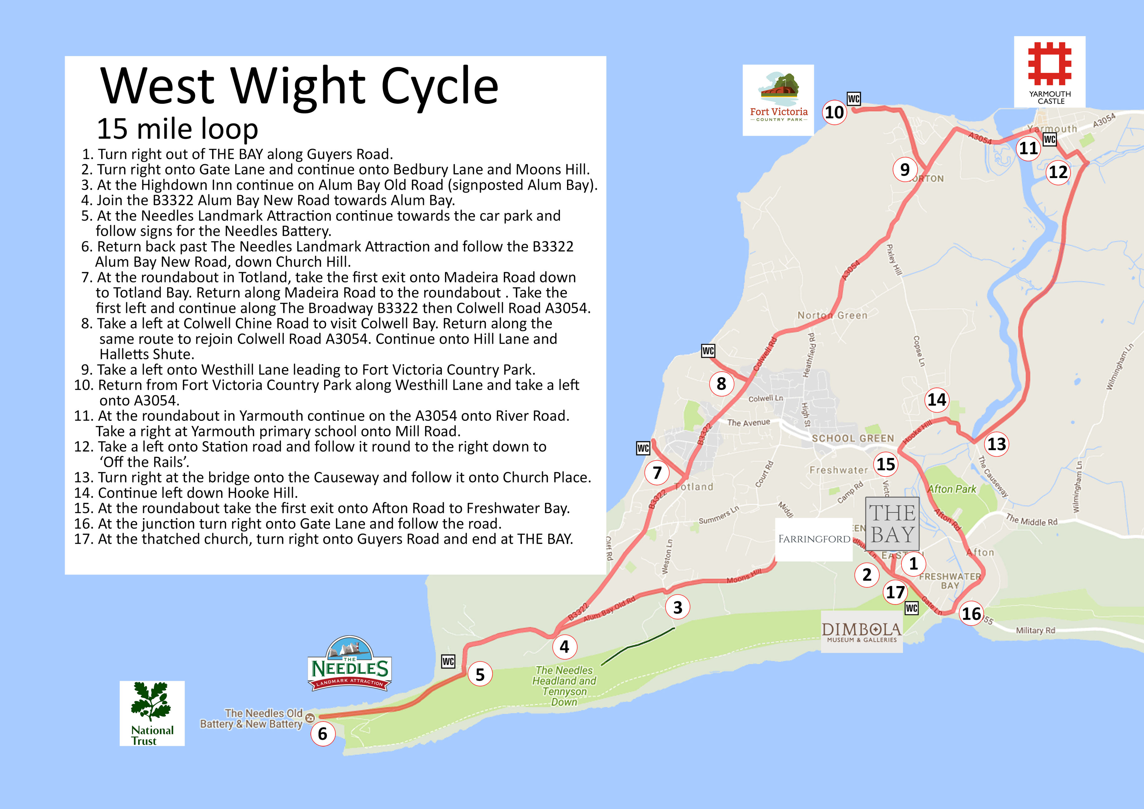 THE BAY B&B | Walking and Cycling Routes